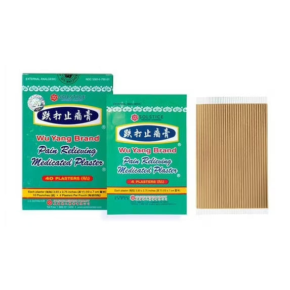 Wu Yang Pain Relieving Medicated Plaster External Analgesic (40 patche ...